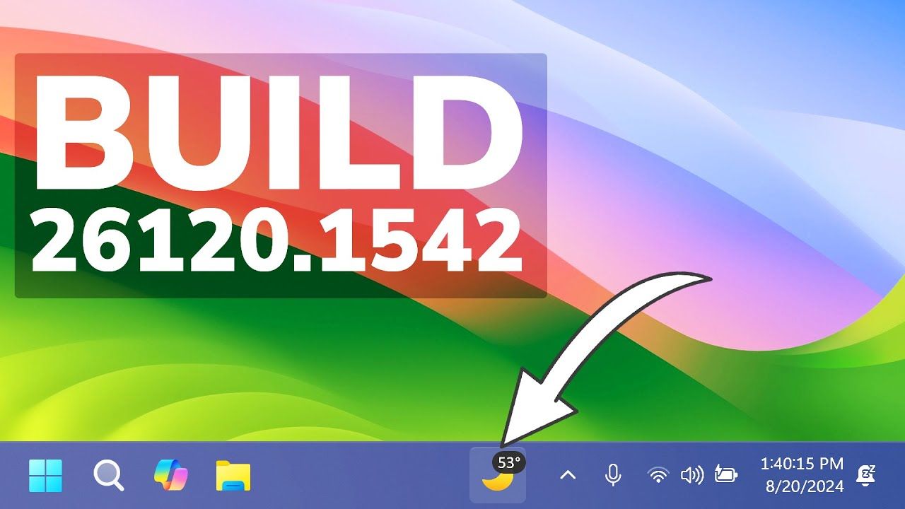 【隐藏功能】微软宣布推出 Windows 11 24H2 最新版 Build 26120....