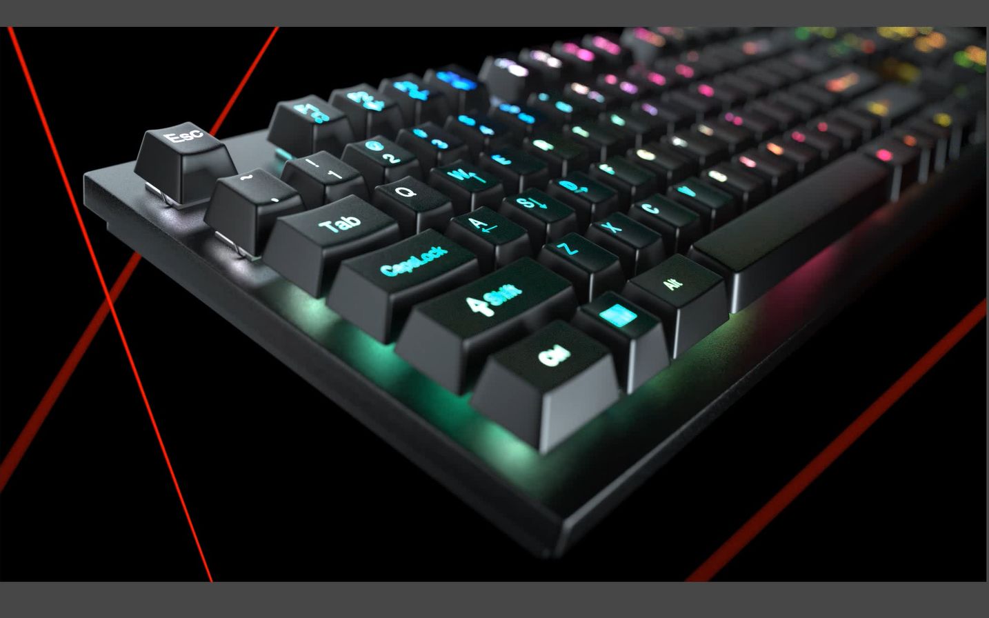 【C4D黑科技】雷蛇幻彩键盘制作,一步小心透露案例课的秘密