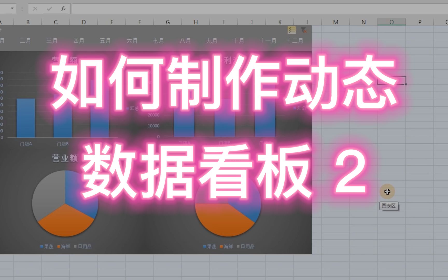 Excel 如何制作动态数据看板2,高端大气,做成老板想要的样子