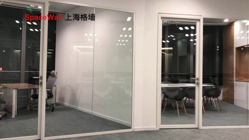 单玻轻质隔断 双玻单开门