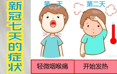 感染新冠 七天的症状表现!