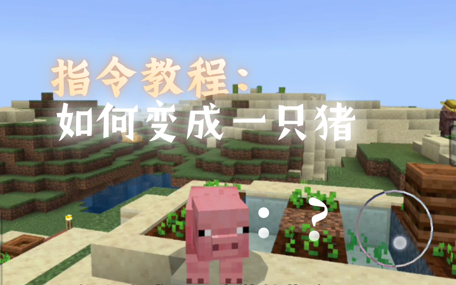 指令教学:变成一只小猪【我的世界指令教学】_单机游戏热门视频