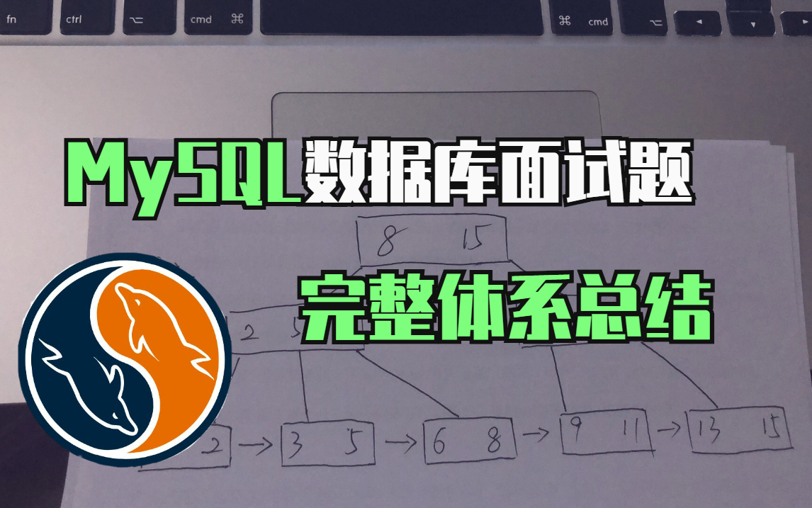 2022最新MySQL数据库面试题完整体系总结(解答+笔记)Innodb-B树和...