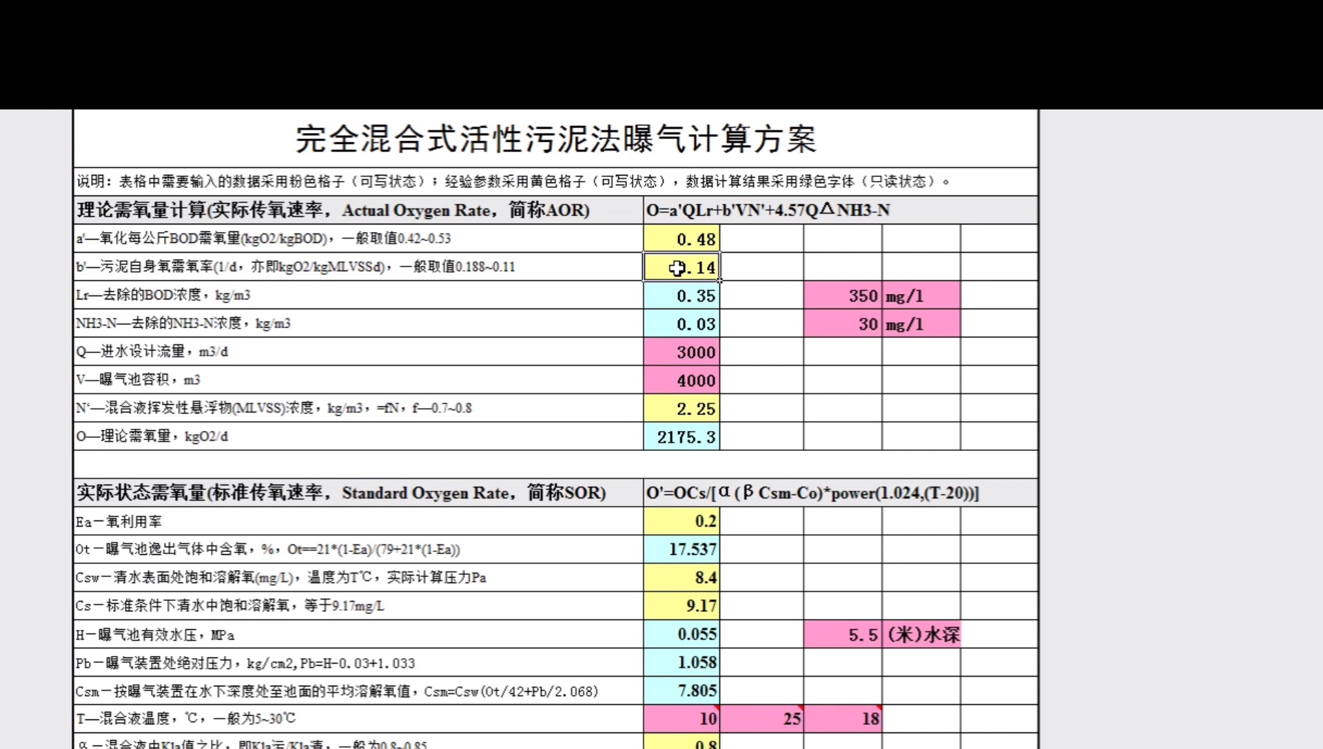 《水处理设计助手》(第二讲)活性污泥法曝气量计算