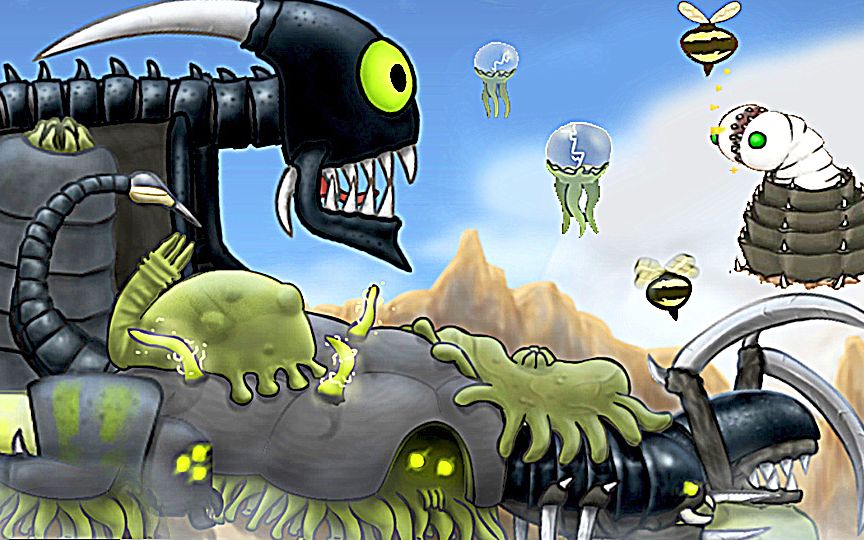 【小熙解说】外星虫女王 作为一个虫虫女王要产出各种外星虫虫攻击...