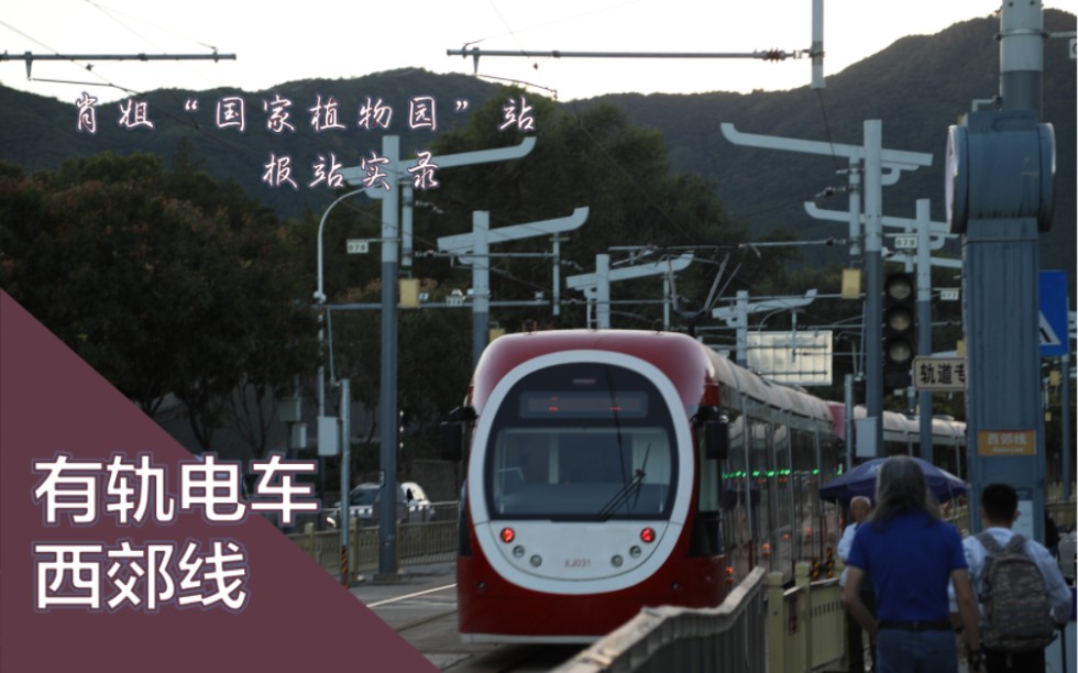 【肖姐报站·有轨电车西郊线 “国家植物园”站肖姐报站实录】北京...