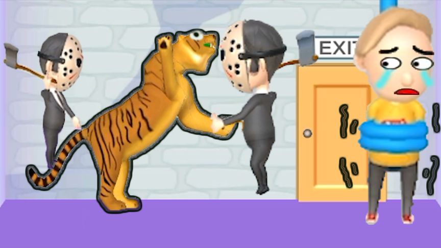 救援模拟器 黑衣人变身光头强 动物军团要遭殃了!