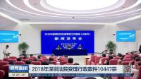 2018年深圳法院受理行政案件10447宗