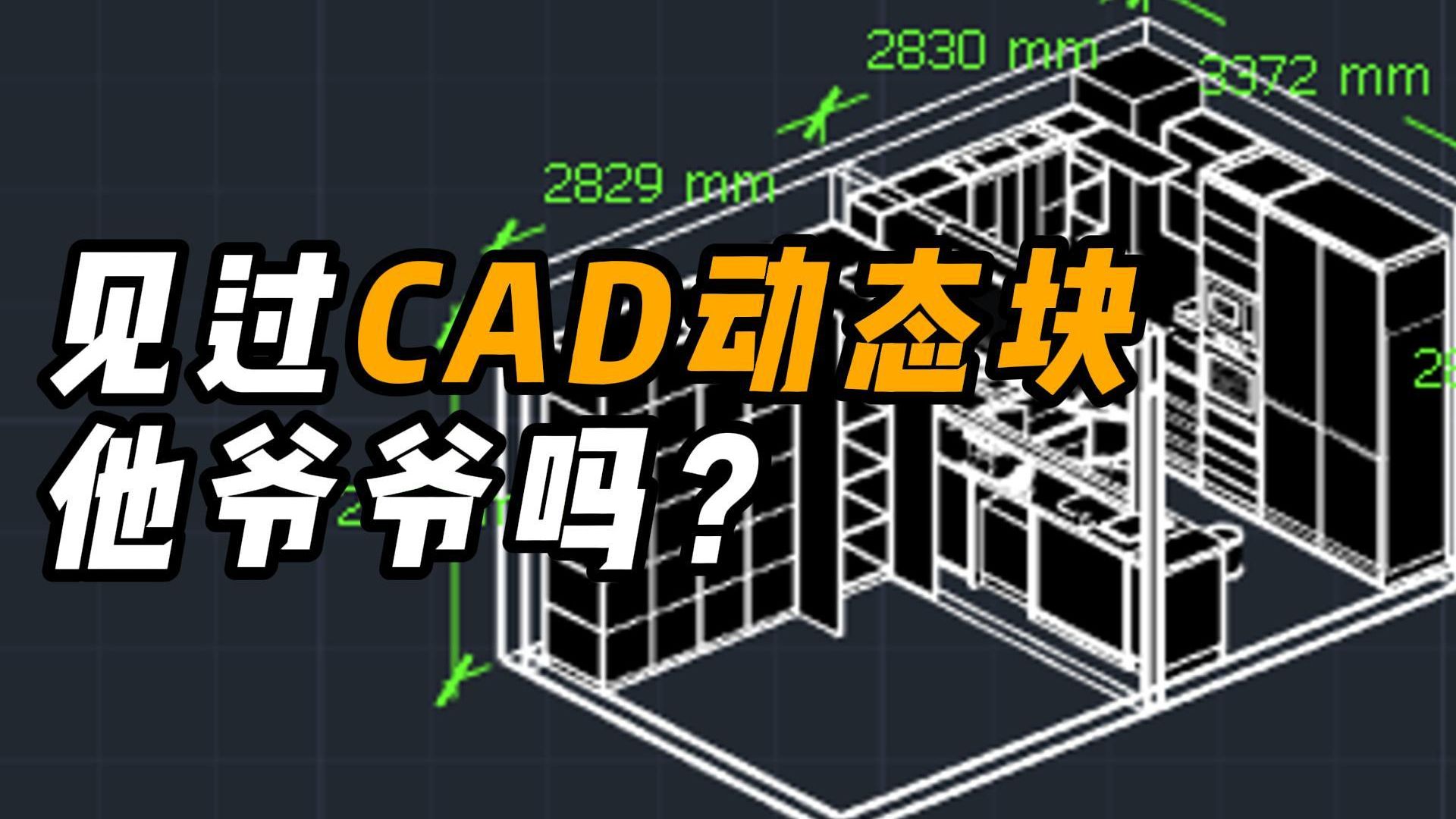 你见过CAD动态块的爷爷吗?