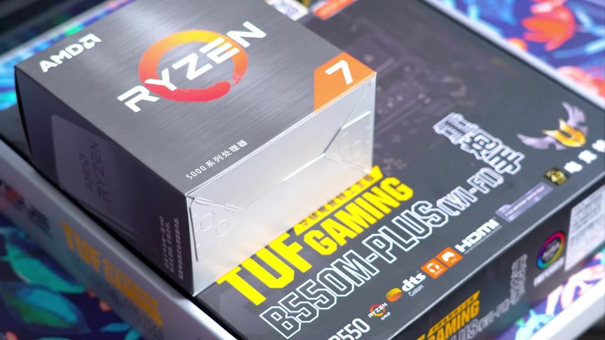 intel 9400F 升级了 AMD 5800X+华硕B550重炮手 后面发评测视频