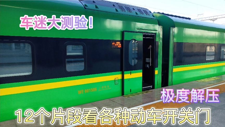 12个片段看各种动车开关门,能看出车型的绝对是大佬 你认识几个