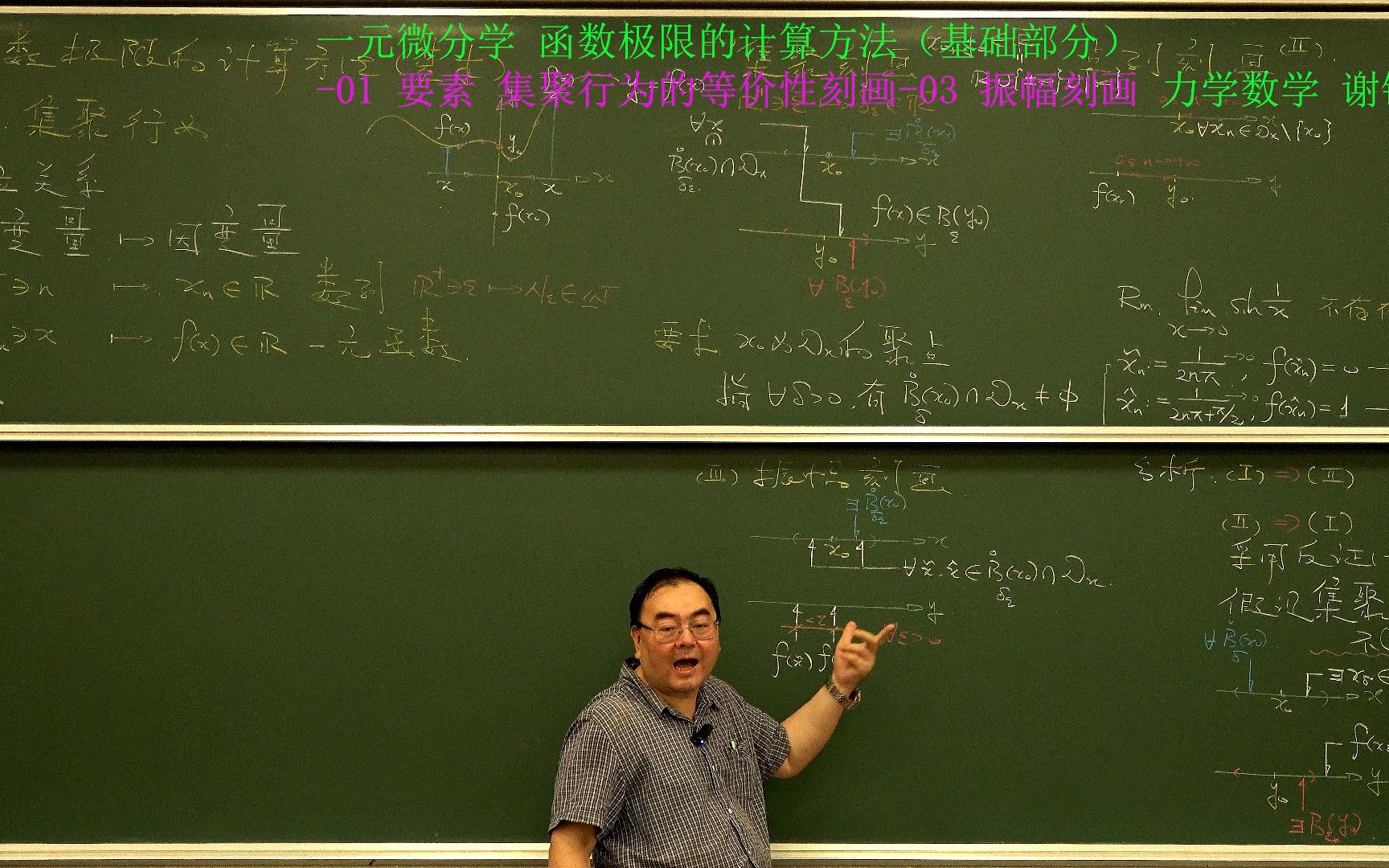 一元微分学 函数极限的计算方法(基础部分)-01 要素 集聚行为的等价性...