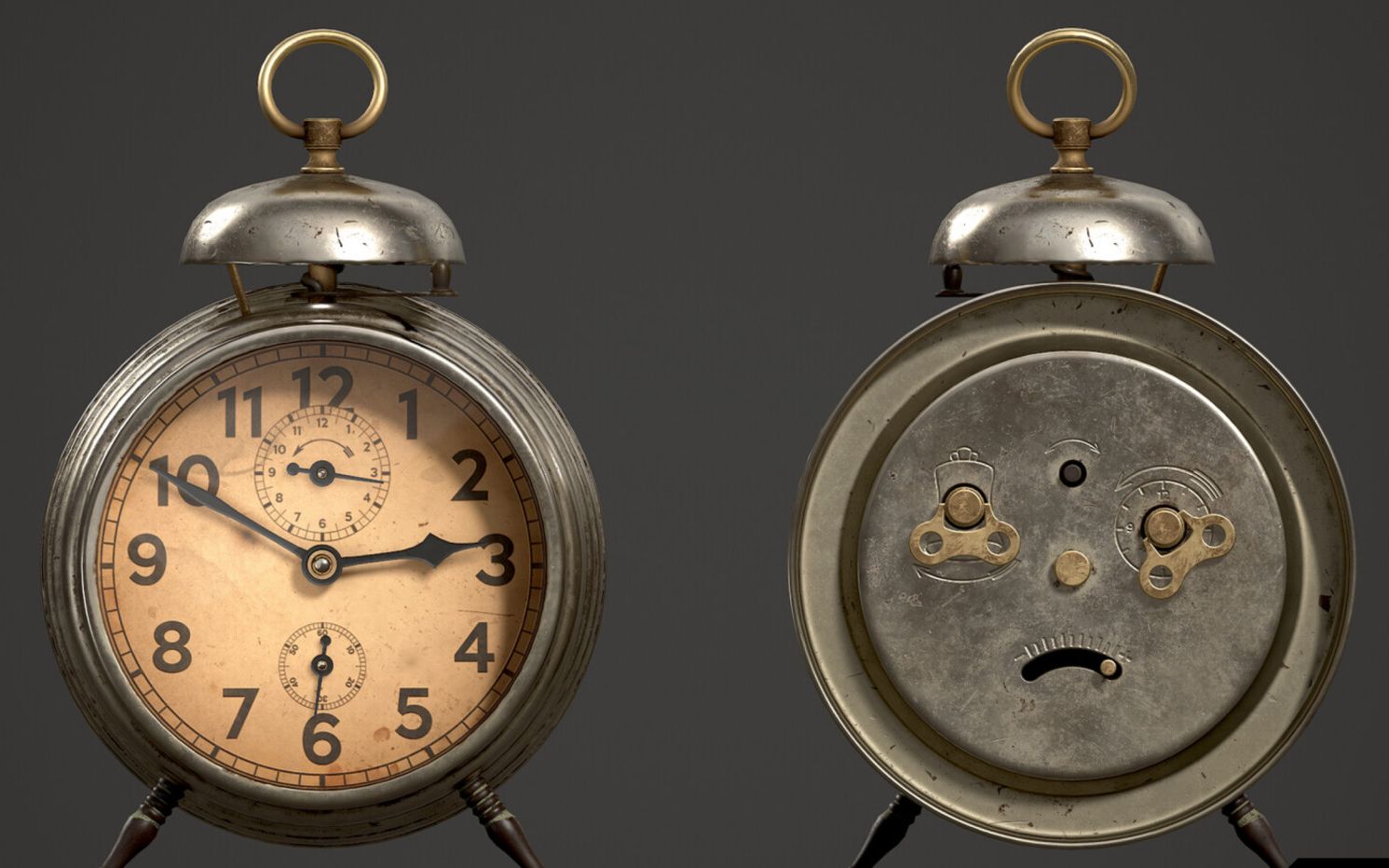 MAYA基础:软件操作运用,次世代流程“闹钟”模型制作教程