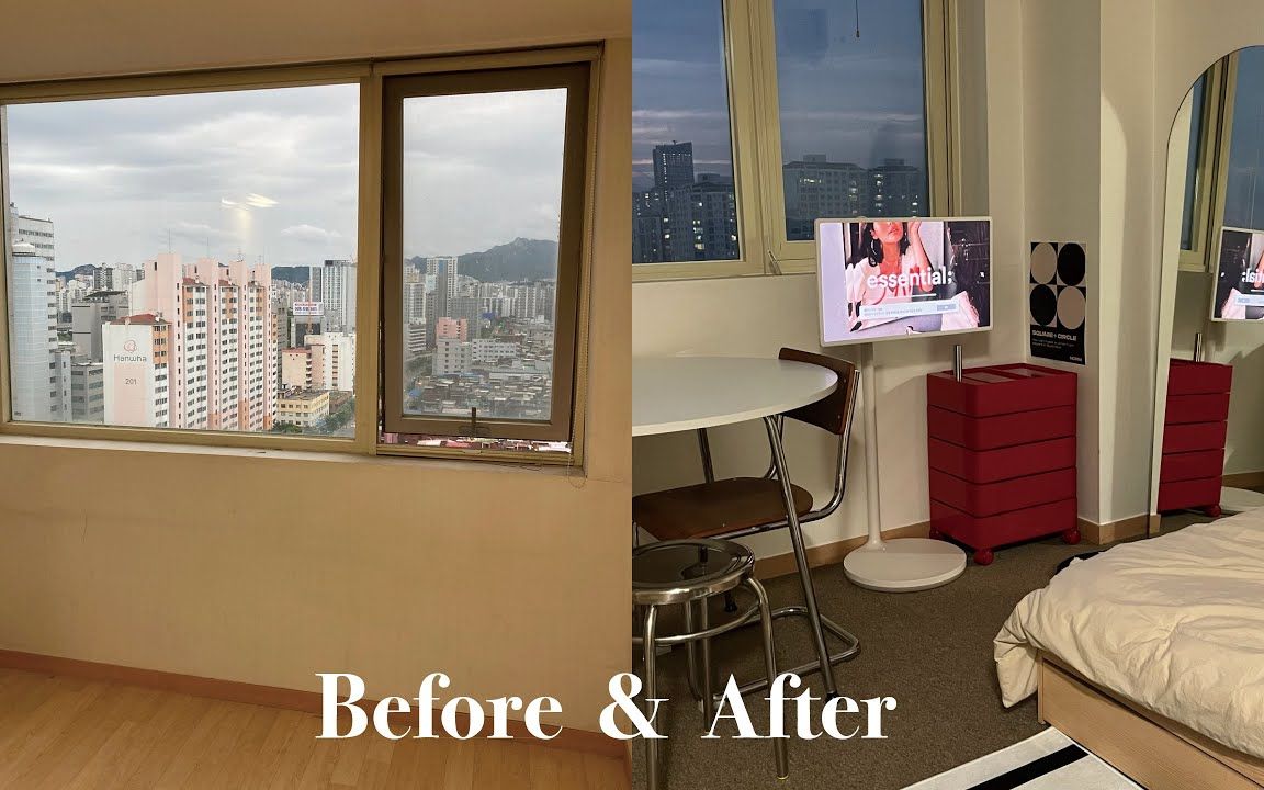 【ߒ�RoomTour】陈旧的房间装修Vlog | 前后对比 | 迷你房间