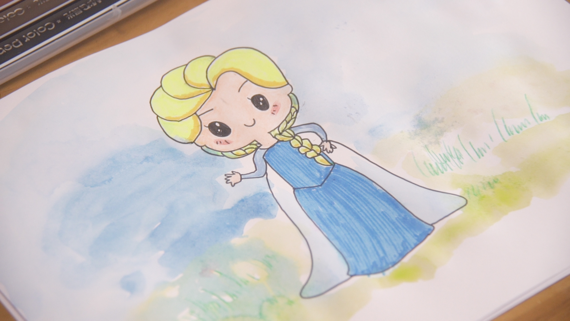 ./b>艾莎公主简笔画.