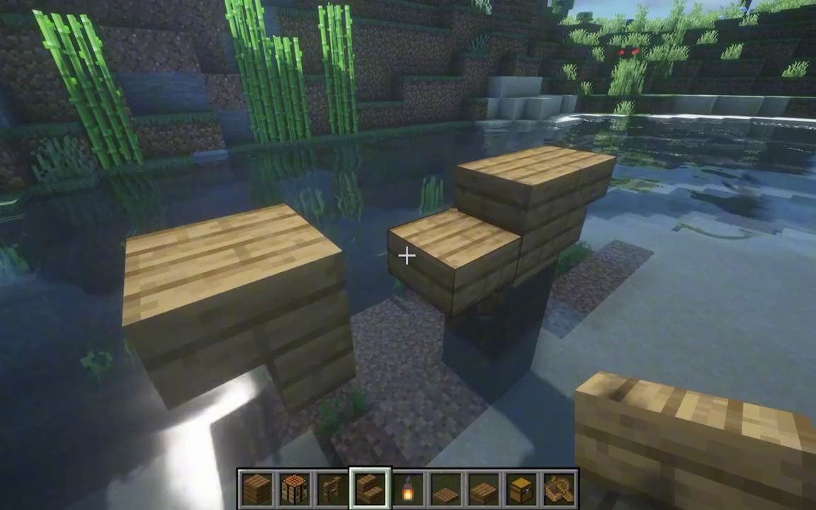 我的世界：教你做一艘简单的小船！