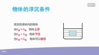 物体的沉浮条件及应用