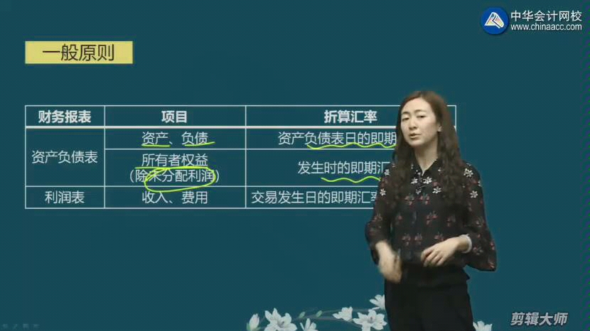 终于找到讲会计的美女老师了