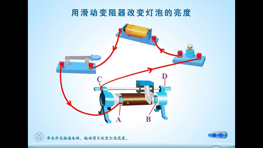 物理小课堂-5分钟理解滑动变阻器结构和功能