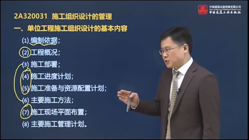 2021年一级建造师单位工程施工组织设计考点解析