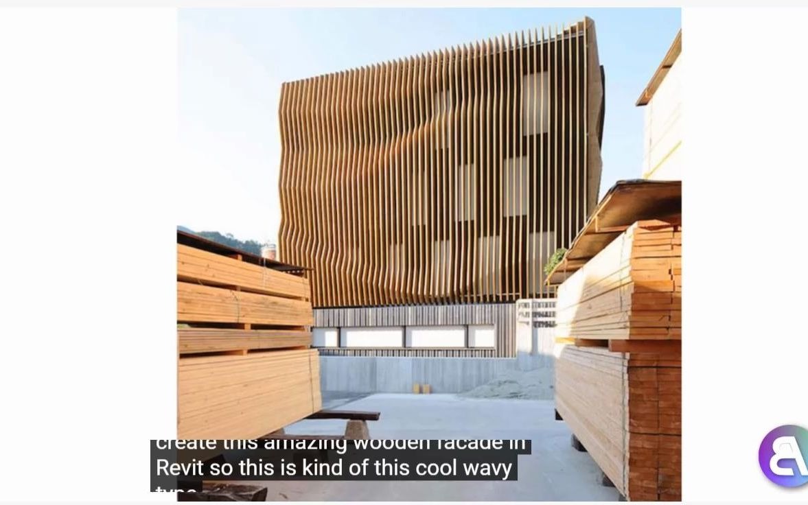 Revit 波浪墙建模