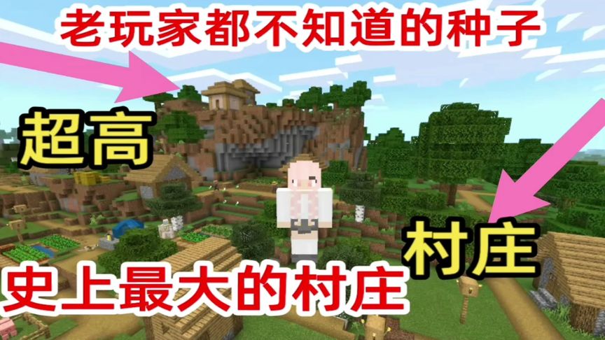 我的世界:超大村庄的世界种子推荐~