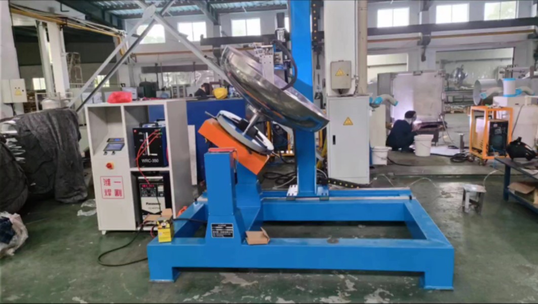 不锈钢封头法兰自动焊,自动化焊接设备演示:高效稳定,安全可靠!