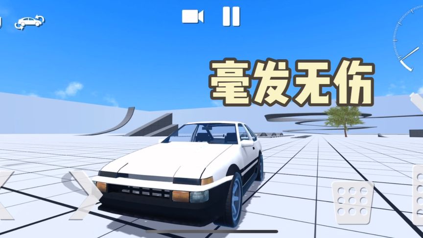 车祸模拟器:不同车辆被大卡车高速撞击,AE86竟然毫发无伤!