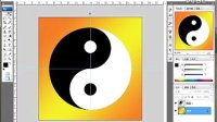 PS变换选区制作太极图