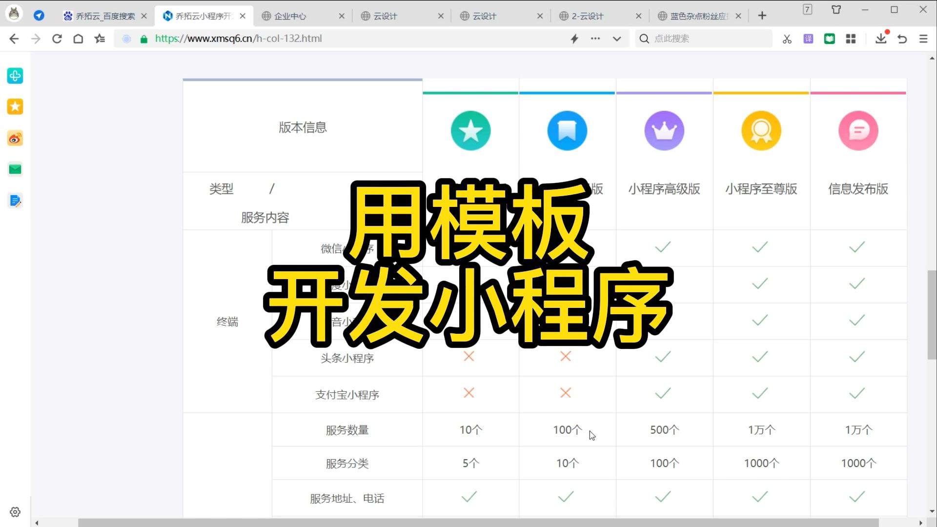 小程序模板套用利弊,如何套用小程序模板做自己的小程序