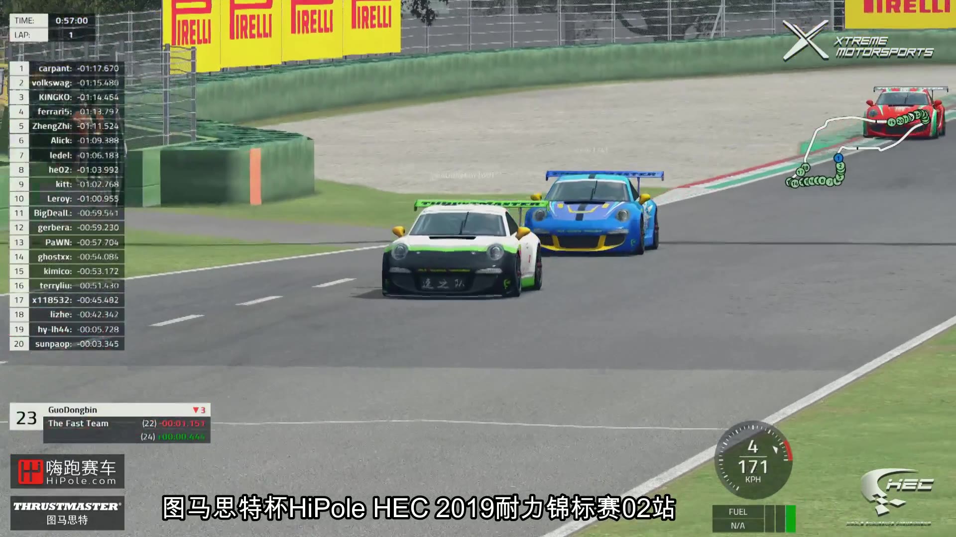 【比赛录像】窄道超车稳如狗-图马思特杯HiPole HEC 2019耐力锦标赛...