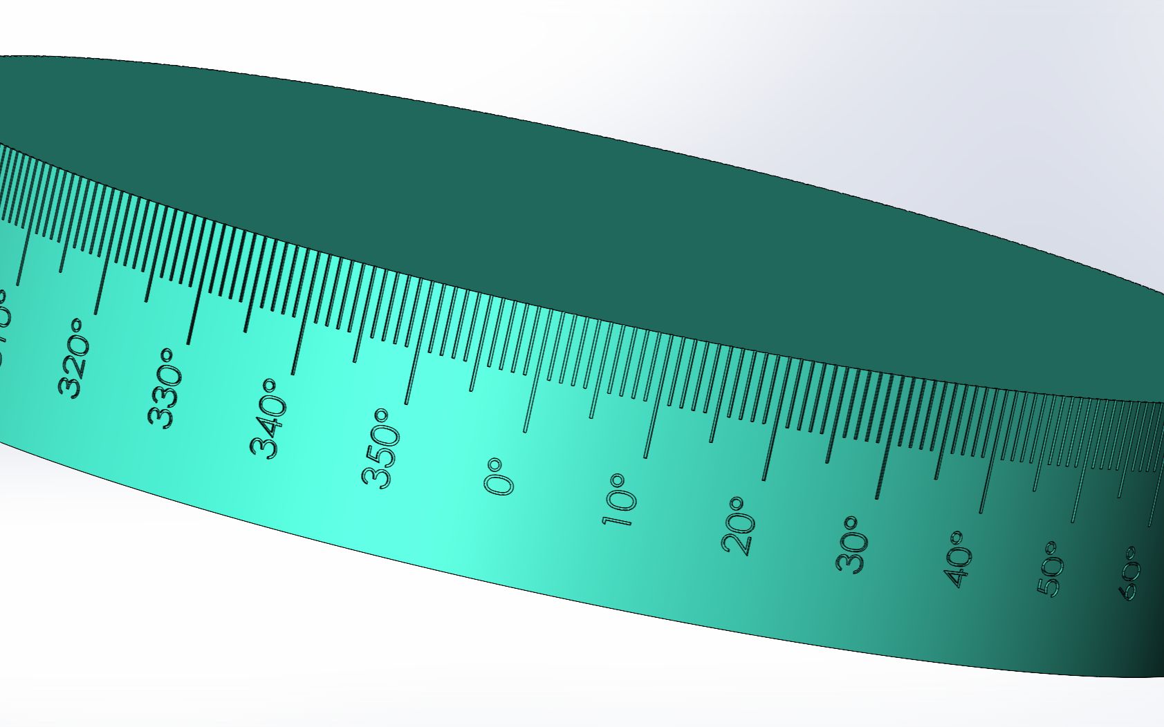 Solidworks--如何实现圆柱刻度盘的绘制?