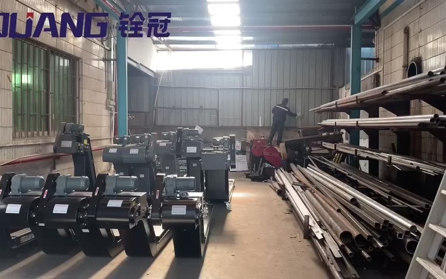 铨冠智能装备:排屑器 链板式排屑机生产展示