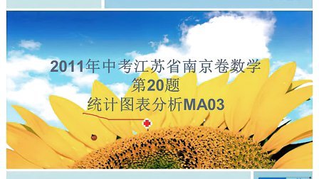 2011中考江苏南京数学20统计图表分析