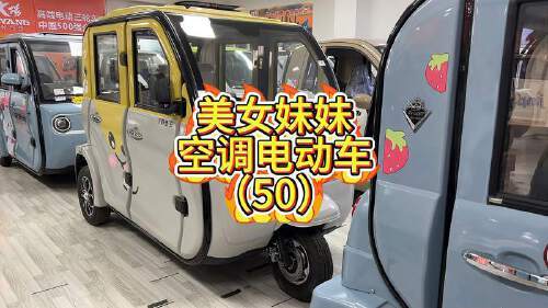 给小妹上牌!冷暖空调电动三轮车,夏日清凉冬日温暖