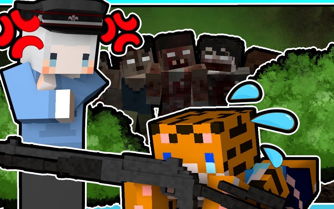 我的世界小白解说末日生存05 在野外发现新的倖存者 带他回家居然想...