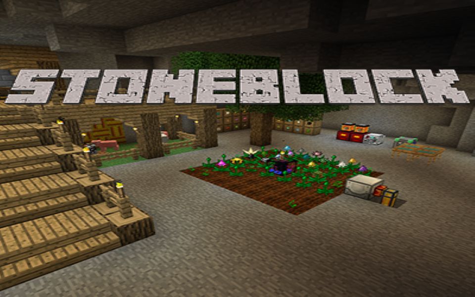 [我的世界]EP-3 stoneblock 石头世界多模组整合包生存地狱挖矿与鸡...