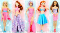 如何制作芭比娃娃衣服,不缝不粘娃娃衣服