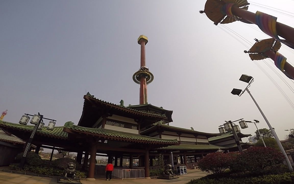 【GOPRO拍摄】南昌融创乐园---直冲云霄 Intamin纯重力跳楼机 .第三...