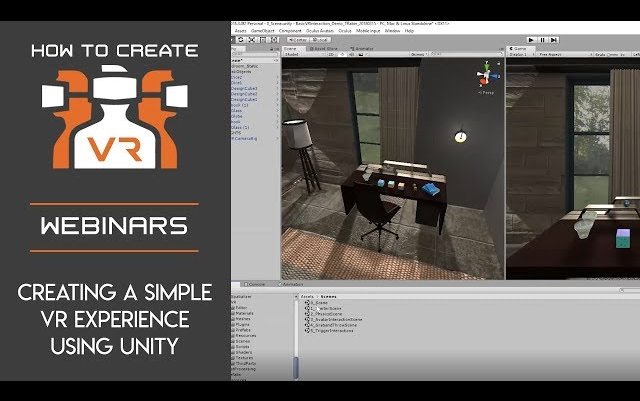 创建一个vr场景Unity 网络研讨会 by How To Create VR 2019.4