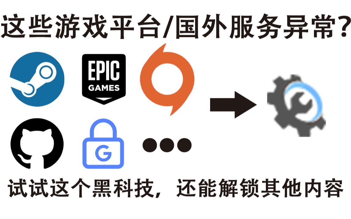 Steam Epic 烂橘子 谷歌 异常?一个软件加速所有平台!附问题解决办法!