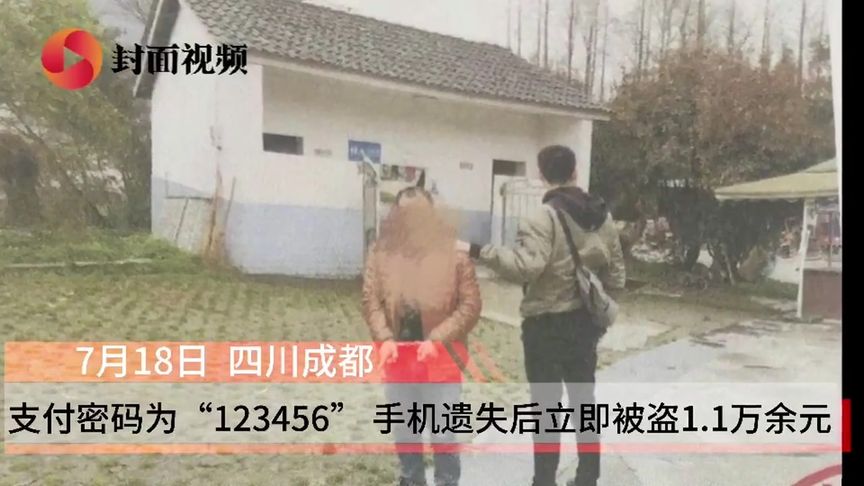 支付密码为“123456” 手机遗失后立即被盗1.1万余元