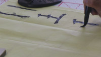 软笔书法基础教学,竖画的写法,悬针竖与垂露竖的写法与应用,书法笔画...