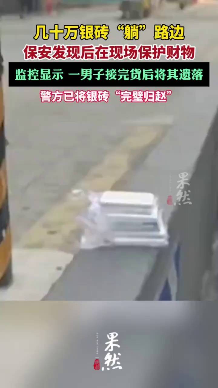 7块银砖被遗忘路边