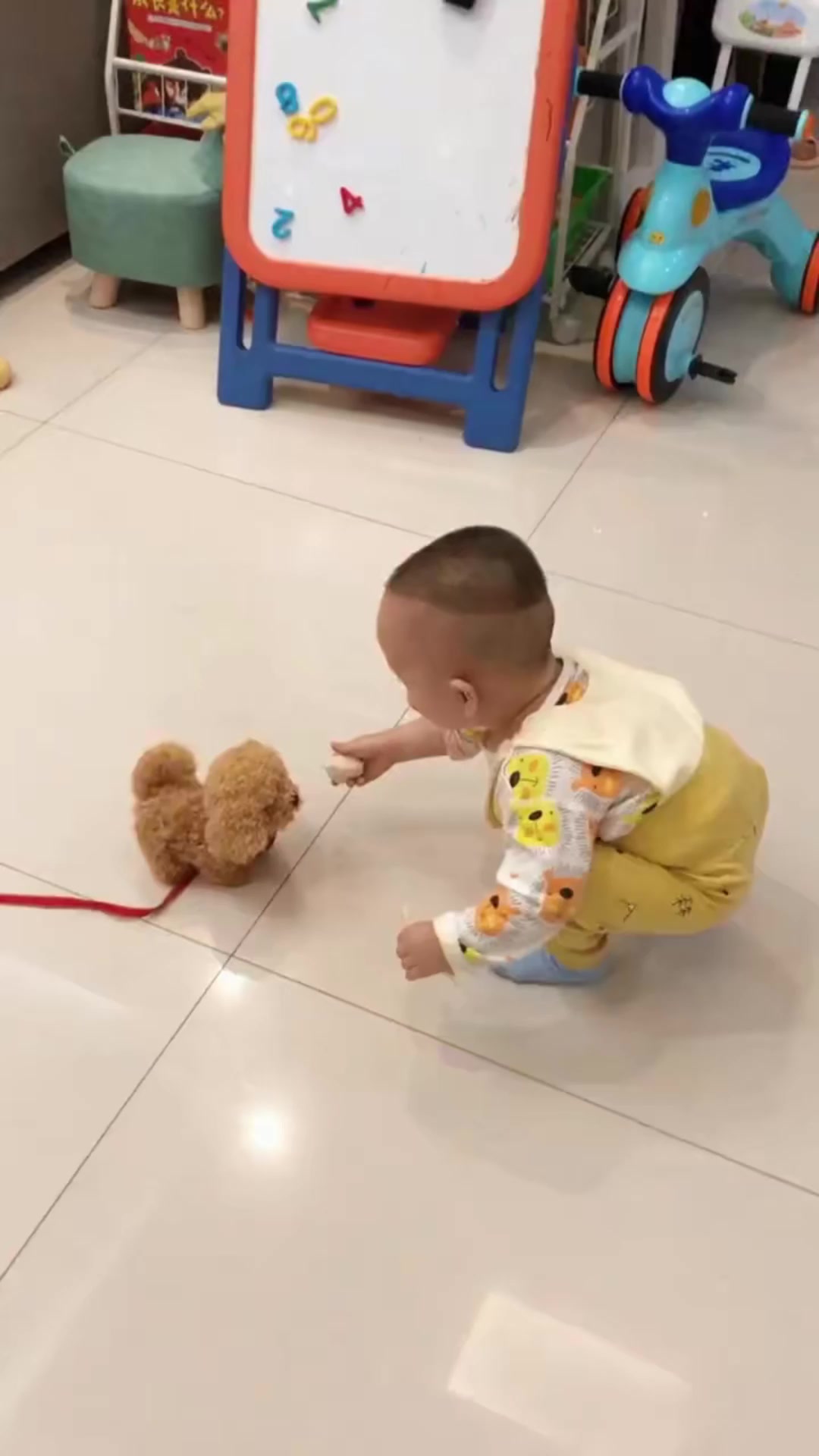 玩具狗狗会动儿童玩具电动真毛绒的电子会走路会叫的宠物狗女孩#...