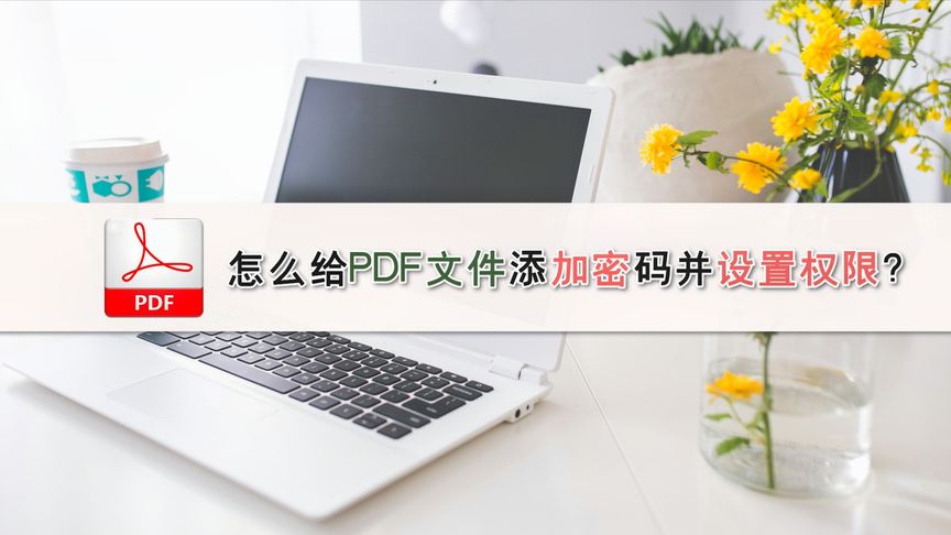 怎么给PDF文件添加密码并设置权限?—江下办公