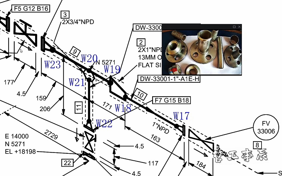 管道单线图与材料识别李辰管工教学