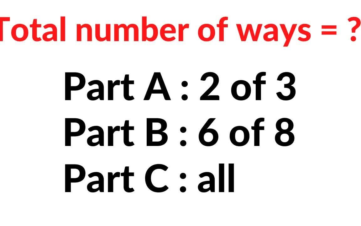 ...of permutation and combination| 一个很好的数学置换和组合问题