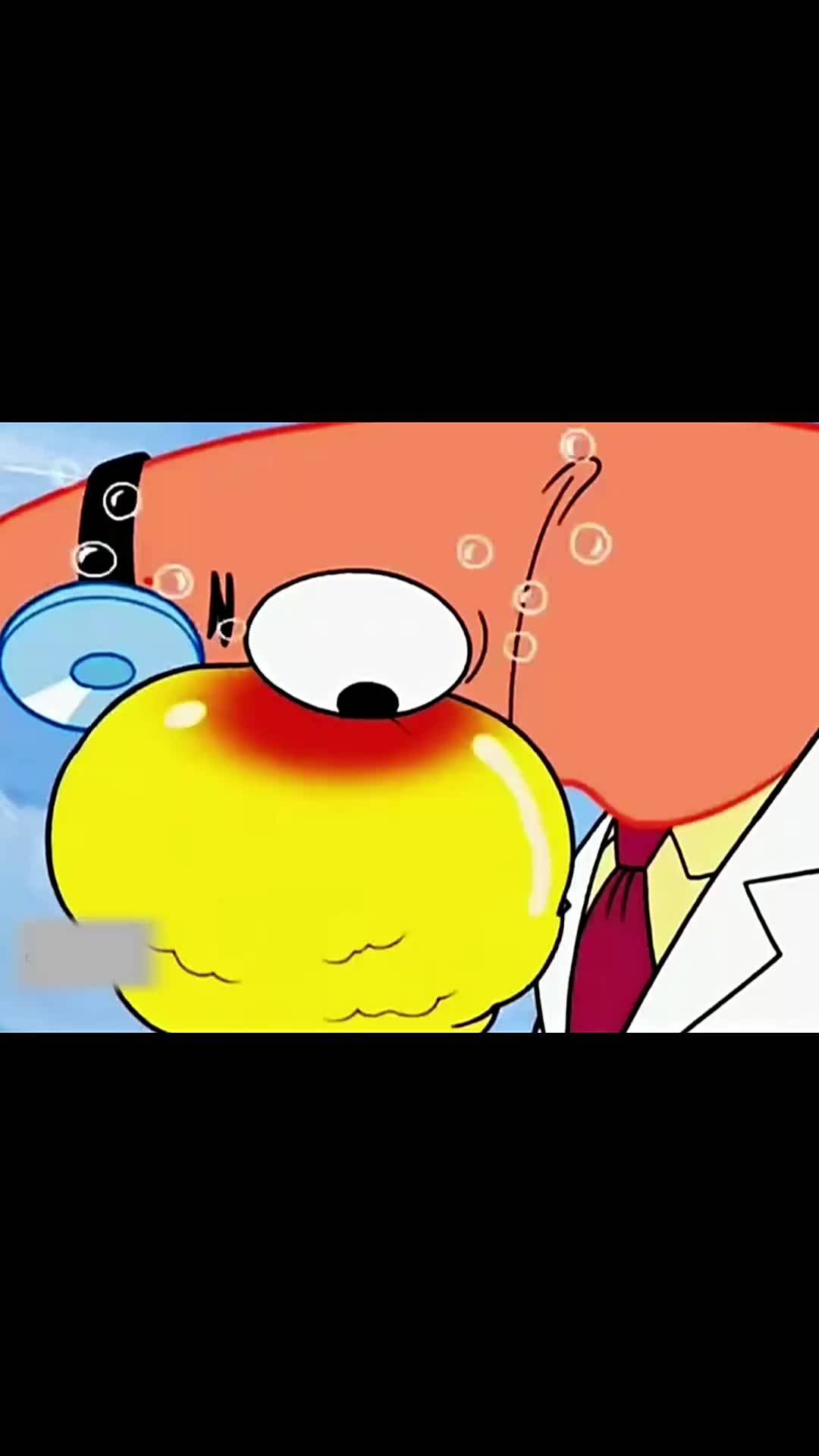 海绵宝宝受伤了,派大星进行反向治疗