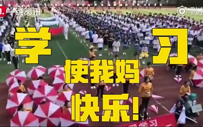 初中生运动会神口号:学习使我妈快乐